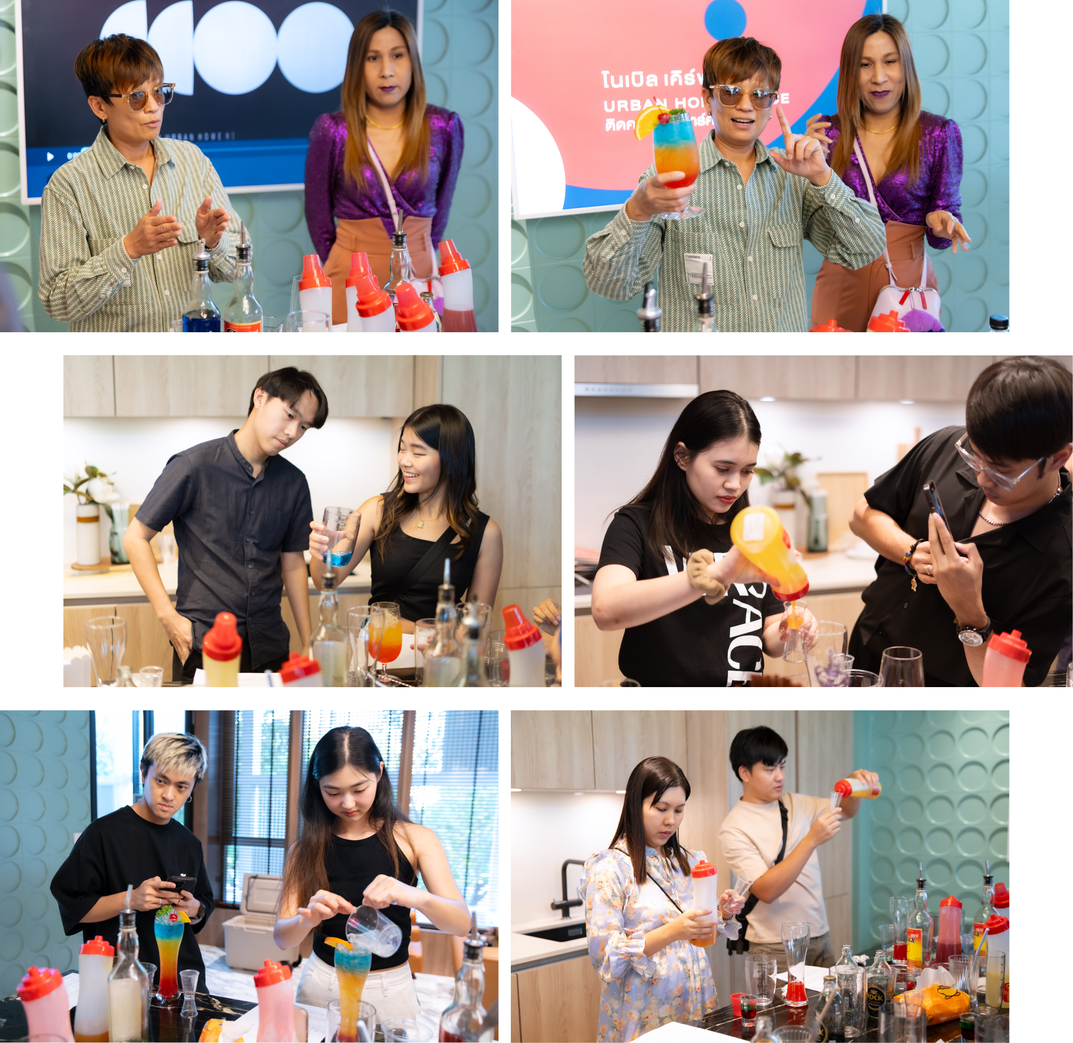 Workshop สำหรับลูกบ้านโนเบิล 'Mixing Magic: Crafting Rainbow Cocktails’