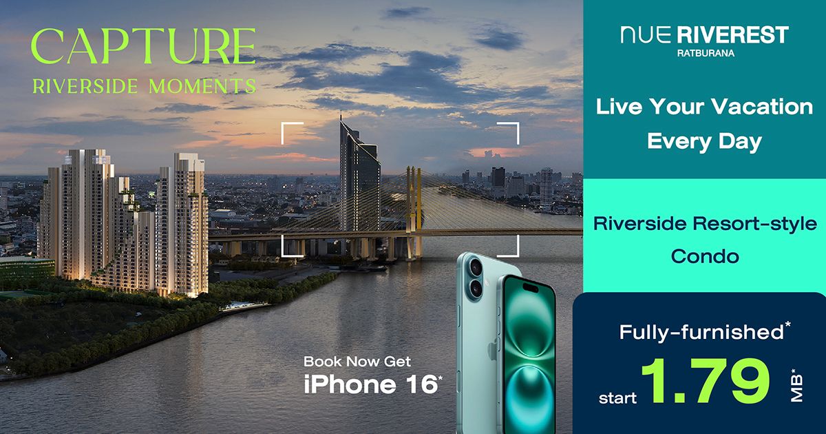 Nue Riverest Ratburana Condo on Chao Phraya Riverfront